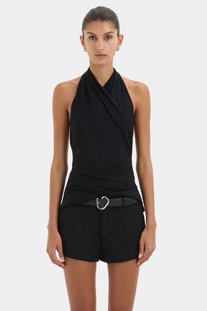 Molinier Narrow Leather Belt | Black | SIR.